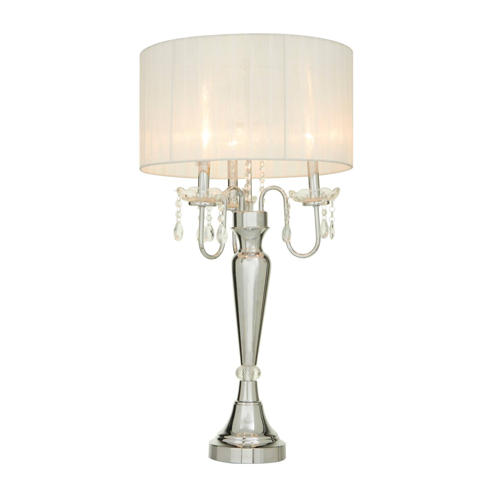 Silver Metal Table Lamp 16" x 16" x 31" | Michaels