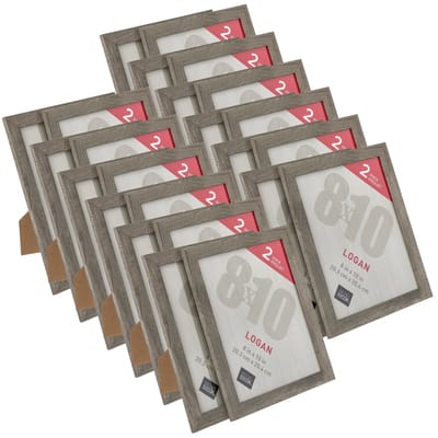 Buy in Bulk - 12 Packs: 2 ct. (24 total) Wood 8" x 10" Tabletop Frames, Logan by Studio Décor ...