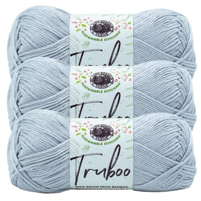 3 Pack Lion Brand® Truboo Yarn, Color: Silver | Michaels