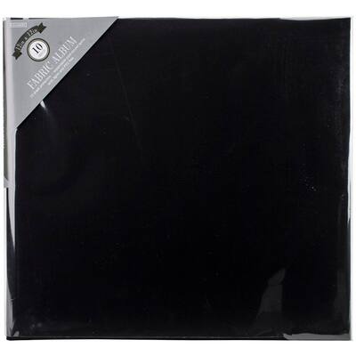 Colorbok® Post Bound Fabric Scrapbook Album, 12" x 12", Color: Black ...