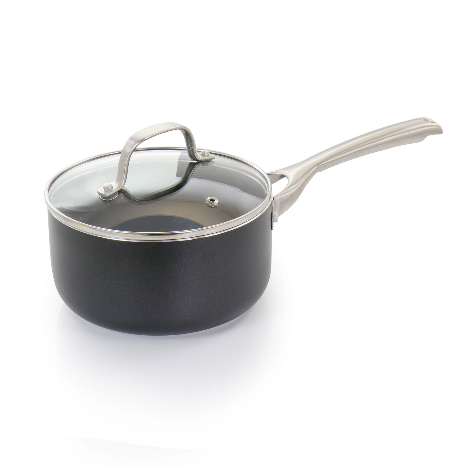 Oster Palladium 2.5qt. Aluminum Saucepan with Glass Lid | Michaels