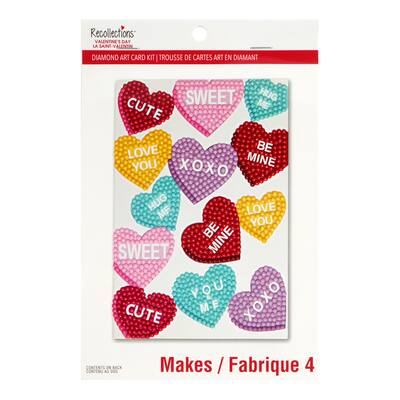 Diamond Art Candy Heart Card Kit by Recollections™ | Michaels