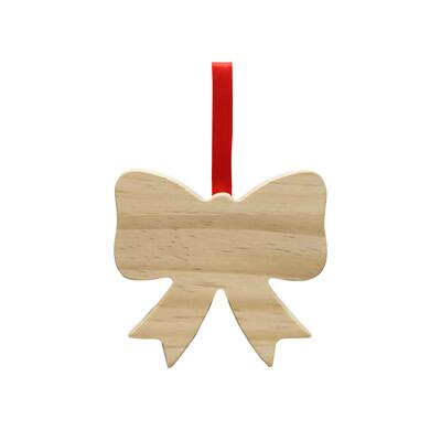 4" Bow DIY Pinewood Ornament by Make Market® | Michaels