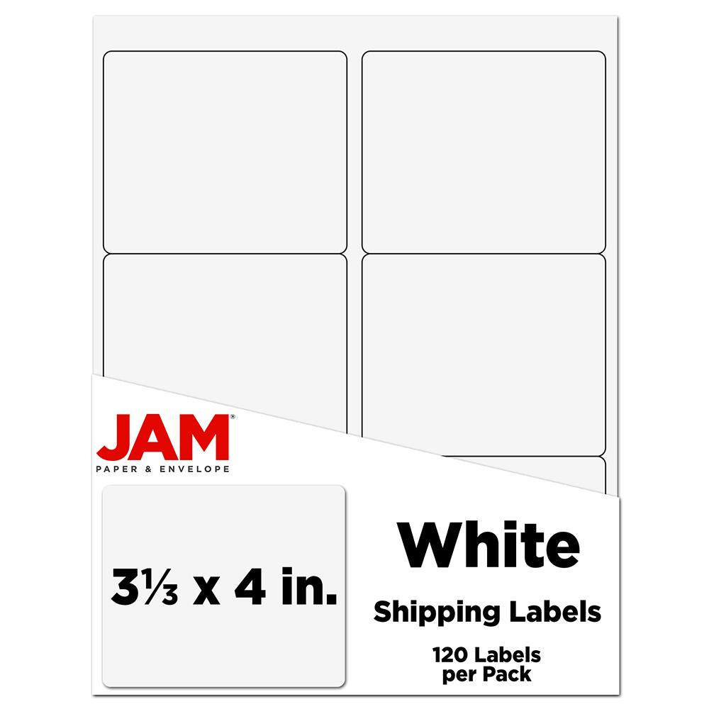 JAM Paper Adhesive Shipping Labels, 3.33" x 4" | Michaels
