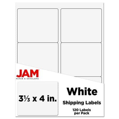 JAM Paper Adhesive Shipping Labels, 3.33" x 4" | Michaels
