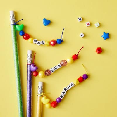Alpha Bead Pencil Topper | Michaels