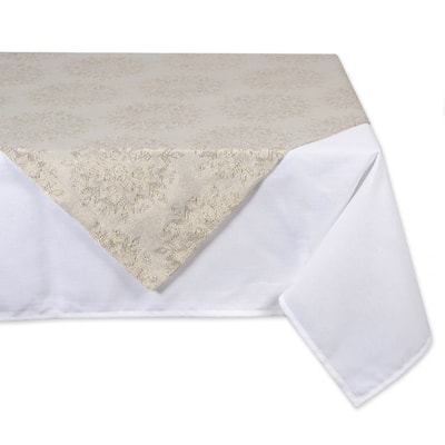 Winter Sparkle Jacquard Square Table Topper 40" x 40" | Michaels