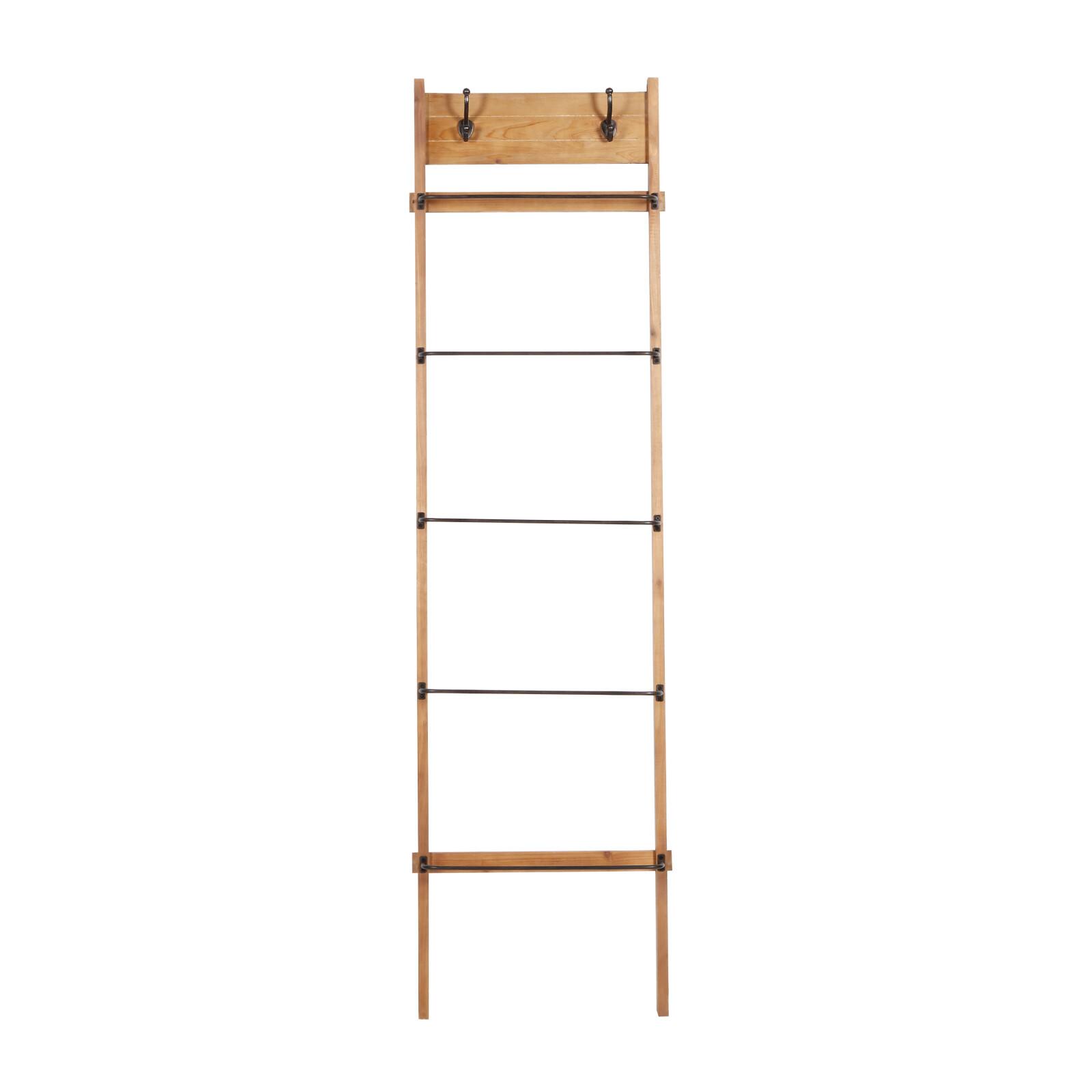 76" Brown Wood Modern Ladder | Michaels