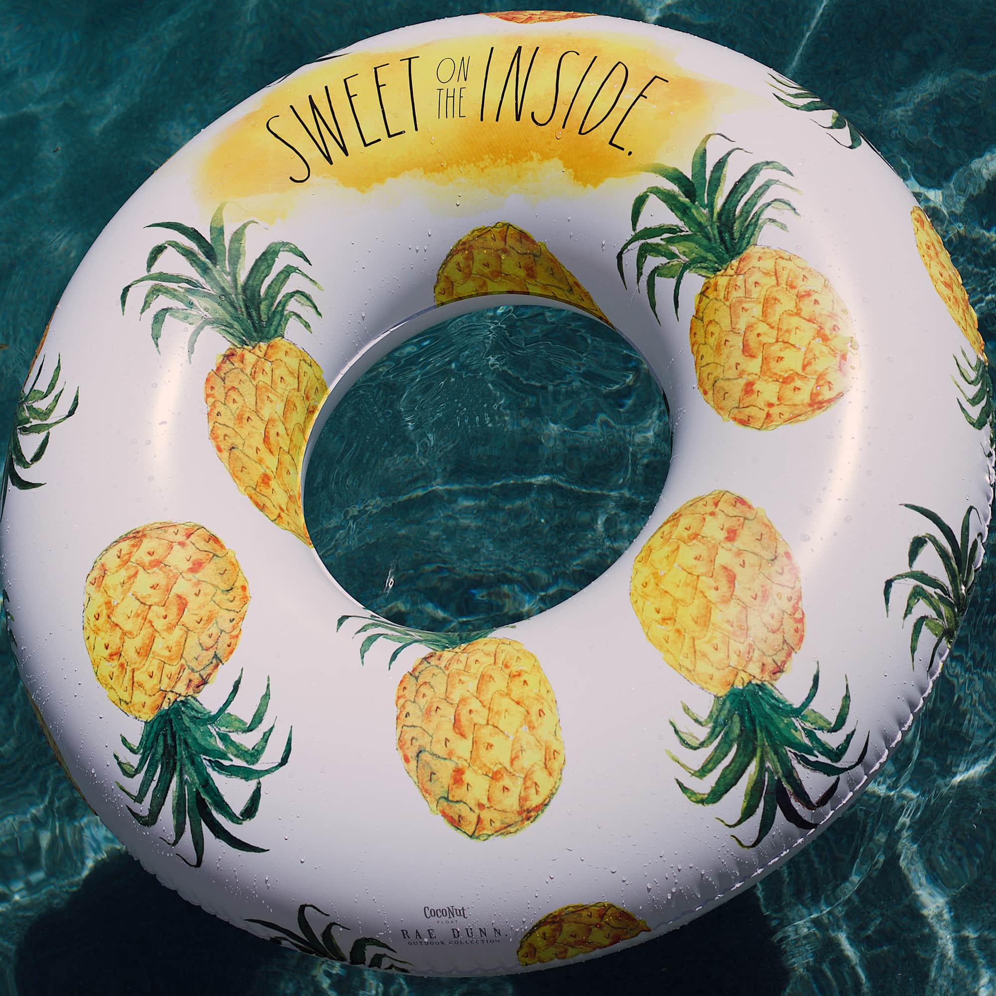 Rae Dunn 4ft. Sweet On The Inside Pineapple Pattern Ring Float | Michaels