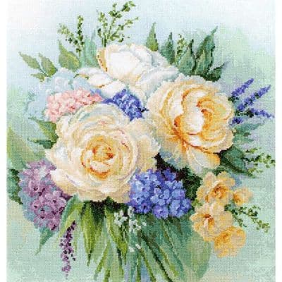 Luca-s Floral Bouquet Counted Cross Stitch Kit | Michaels