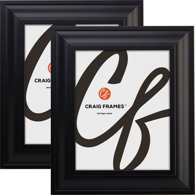 2 Pack Craig Frames Upscale Satin Black Picture Frame, Size: 20" x 28 ...