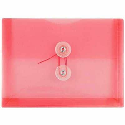 JAM Paper 5.25" x 7.5" Booklet Plastic Envelopes with Button and String Closure, 24ct. | Michaels