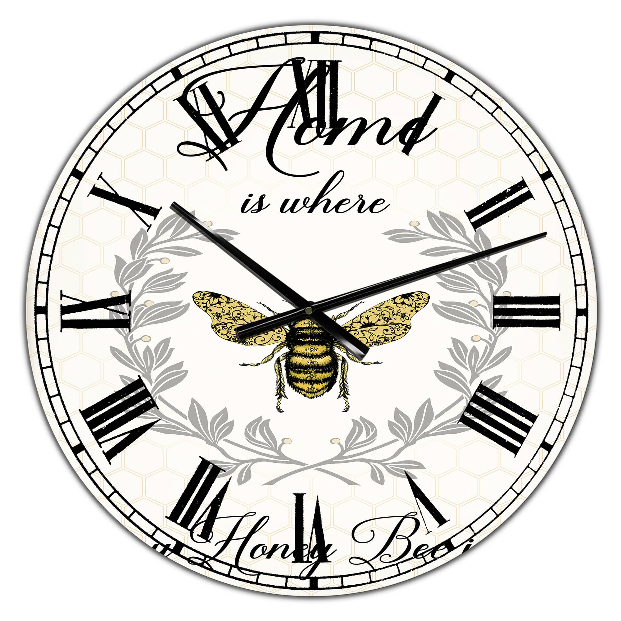Designart Honey Bee Oversized Cottage Wall Clock | Michaels