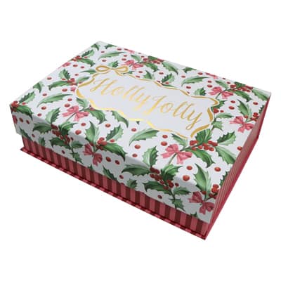 Small Holly Jolly Decorative Box by Ashland® | Michaels