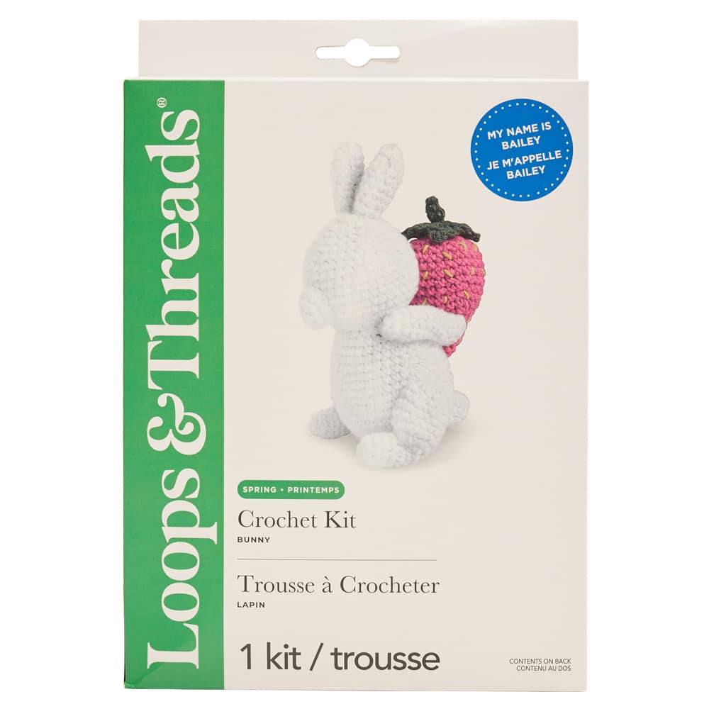 Spring White Bunny Crochet Kit by Loops & Threads® | Michaels