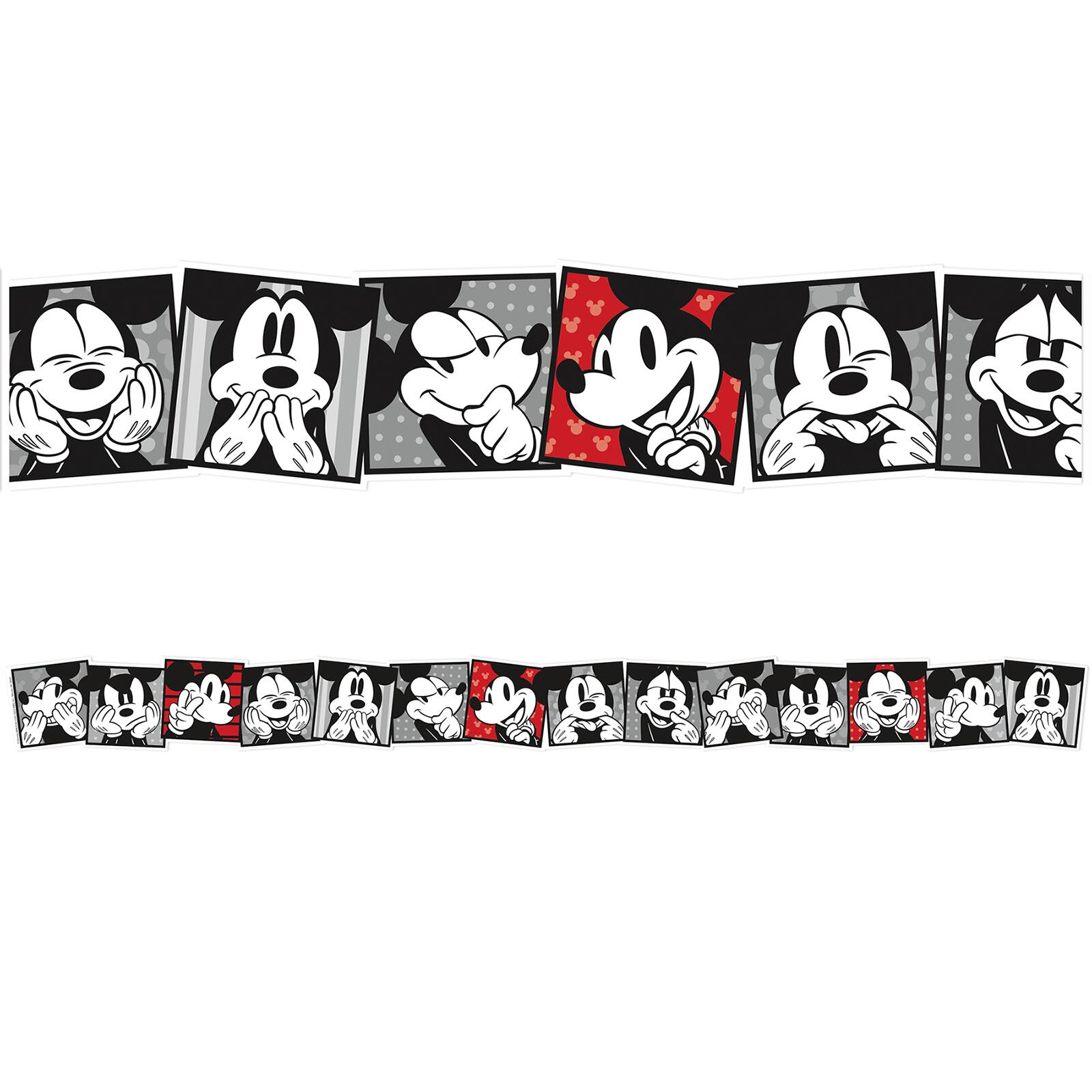 Eureka Mickey Mouse® Throwback Mickey Selfies Extra Wide Deco Trim® Set ...