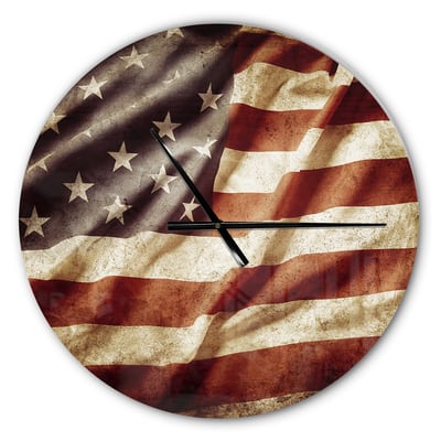 Designart American Flag Wall Clock | Michaels