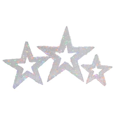 LED Color Changing Stars Outdoor Christmas Décor Set | Michaels