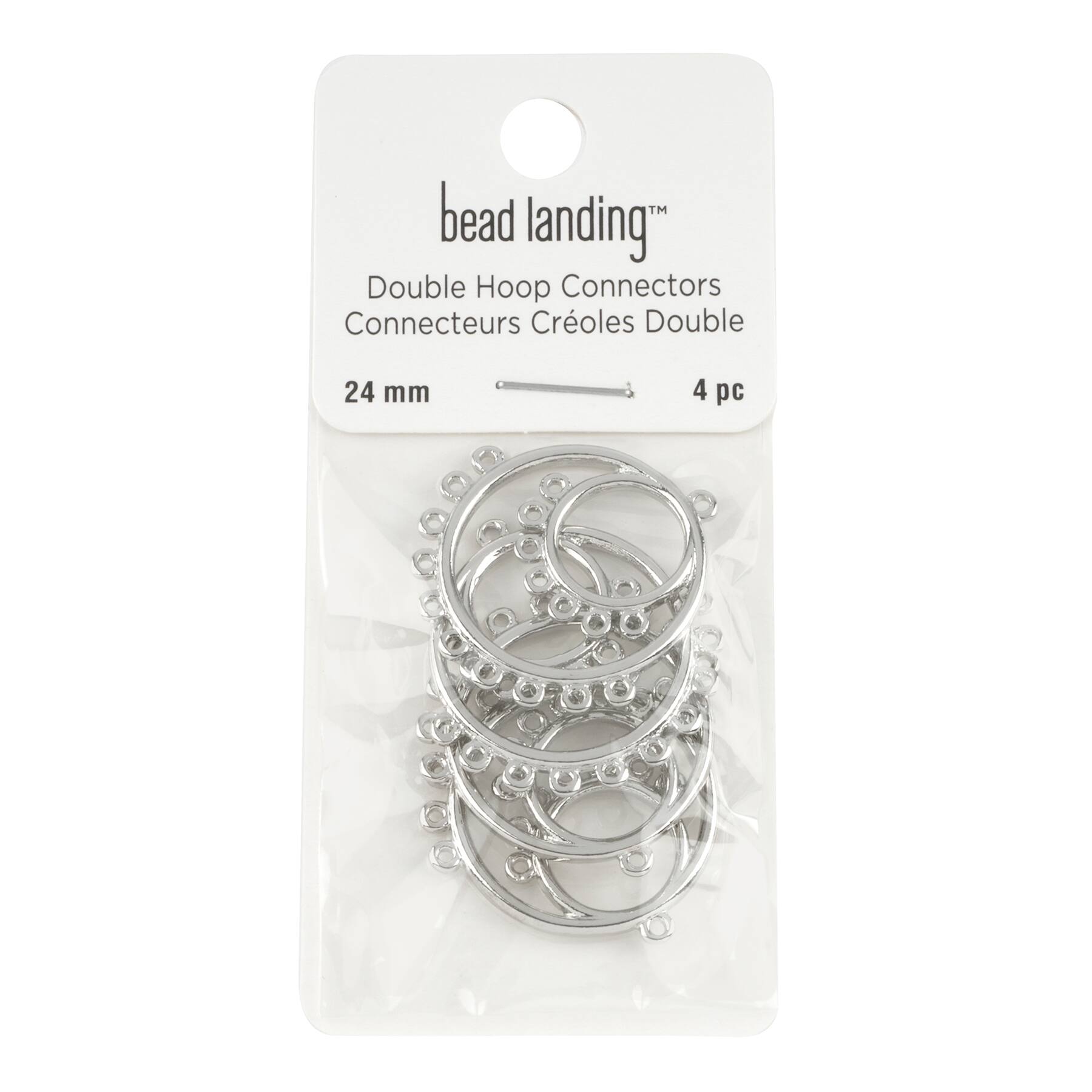 Double Hoop Connectors, 4ct. by Bead Landing™ | Michaels
