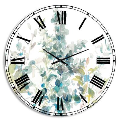 Designart 'Eucalyptus Natural Element Traditional Wall Clock | Michaels