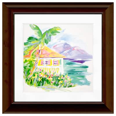 Timeless Frames® Orange Caribbean Cottage Framed Wall Art | Michaels
