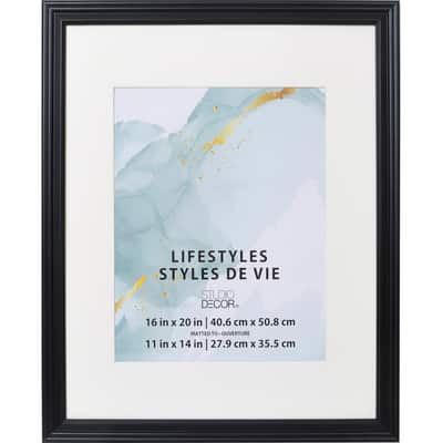 8 Pack: Black 11" x 14" Frame with Mat, Lifestyles™ by Studio Décor ...
