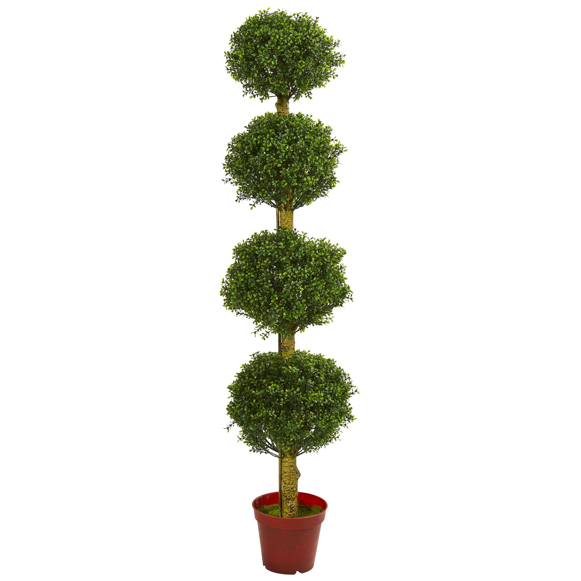 6ft. Potted 4 Tier Ball Boxwood Topiary Tree | Michaels