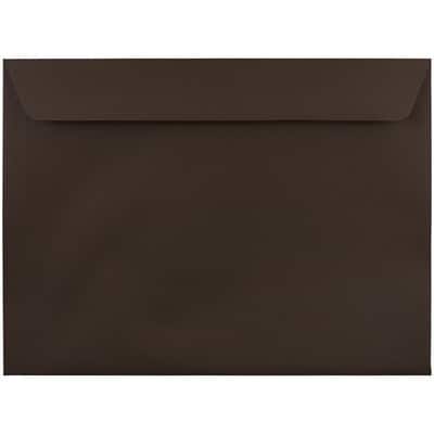 JAM Paper 9.5" x 12.62" Chocolate Brown Premium Booklet Envelopes ...