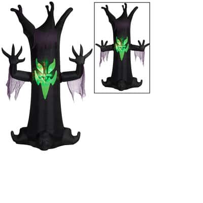 10.5ft. Animated Airblown® Inflatable Halloween Scary Tree with LED ...
