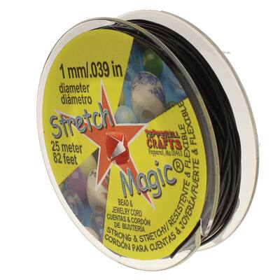 Stretch Magic® 1mm Black Bead & Jewelry Cord, 25m | Michaels