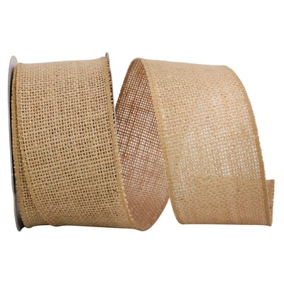 JAM Paper 2.5" x 10yd. Wired Burlap Ribbon | Michaels