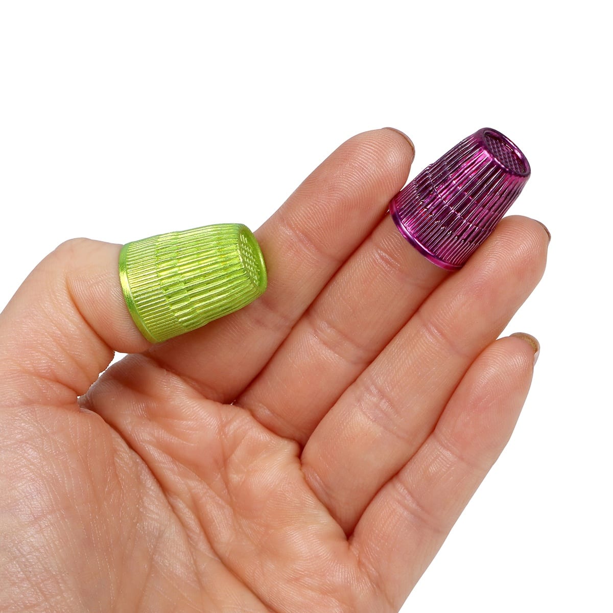 SINGER® Metallic Small & Medium Slip-Stop Thimble Set | Michaels