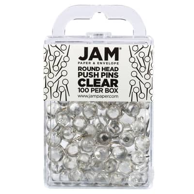 JAM Paper Colorful Round Push Pins, 100ct. | Michaels