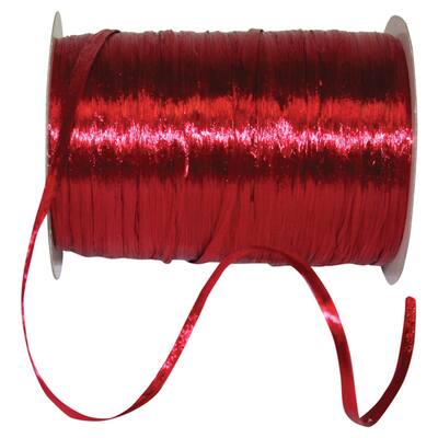 JAM Paper 1/4" Raffia Pearl Ribbon, Color: Red Raspberry | Michaels