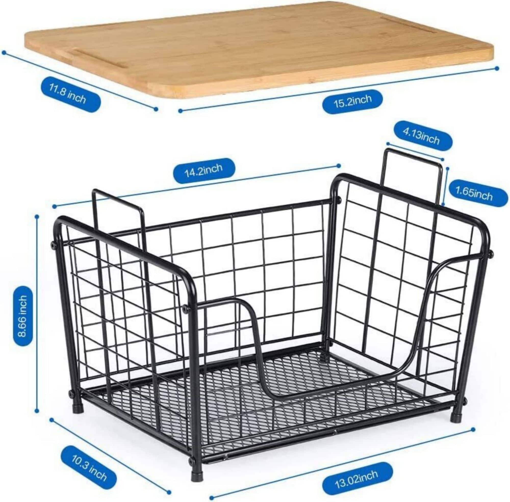 NEX™ 14" Organizer Bin with Bamboo Lid | Michaels