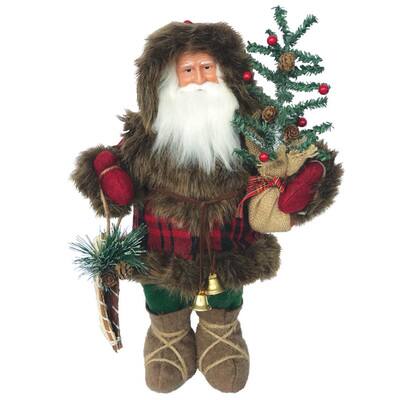 Santa's Workshop 15" Plaid Canoe Woodsman Claus | Michaels