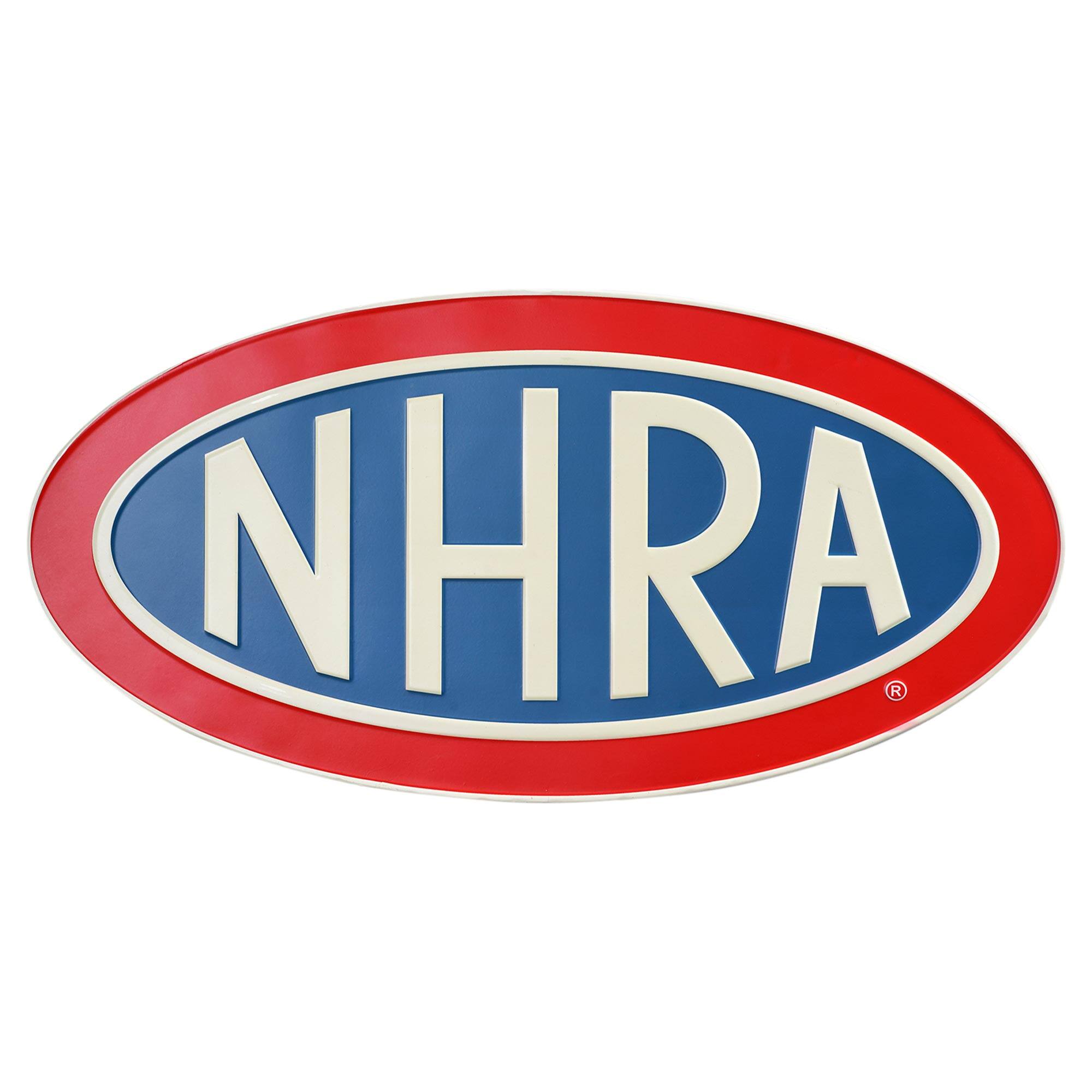 NHRA® Logo Embossed Shaped Metal Wall Sign | Michaels