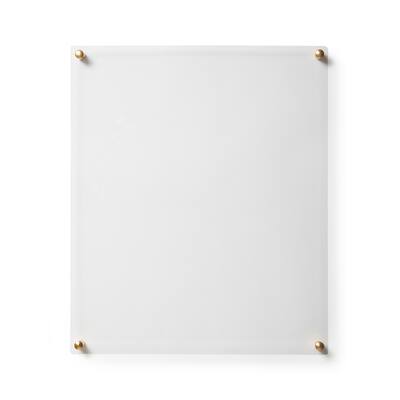 Cool Modern Frames Clear Acrylic Float Frame with Gold Hardware, Size ...