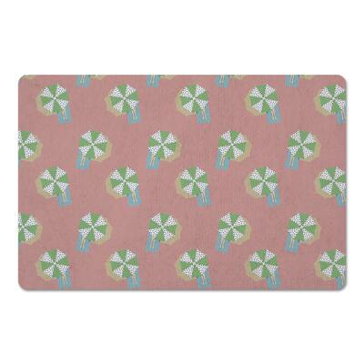 Umbrella Pattern Floor Mat | Michaels