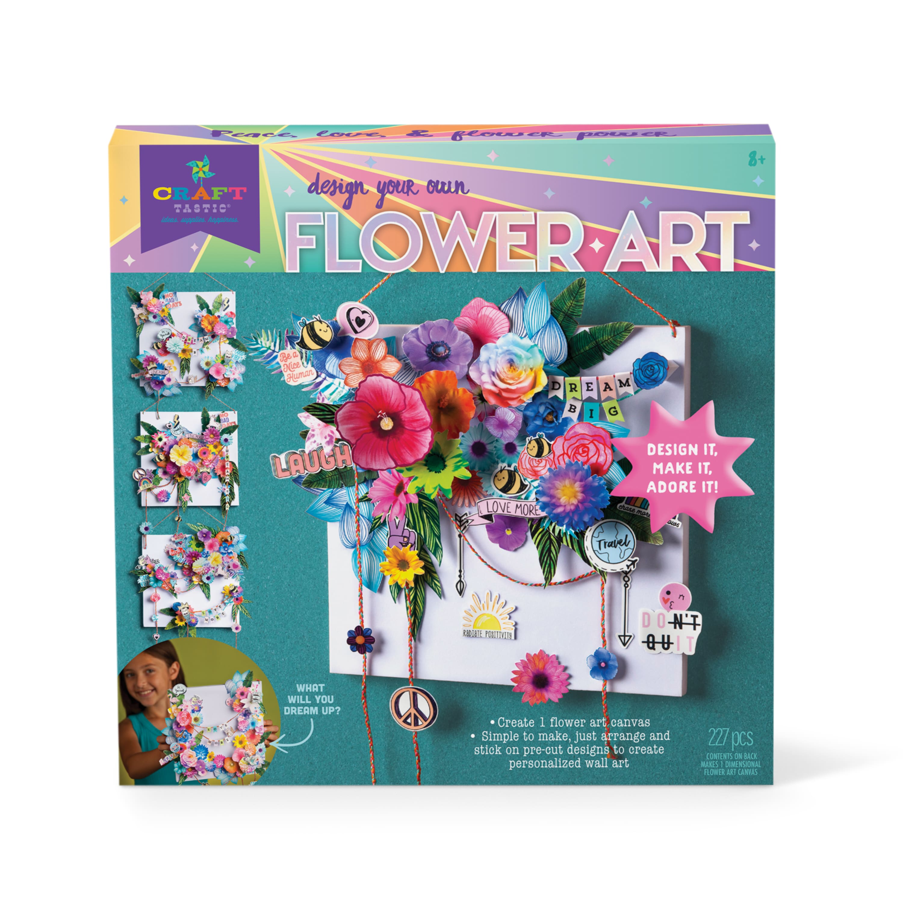 Visual Arts Drawing & Drafting Kits & How To DIY Flower Art Craft Kit ...