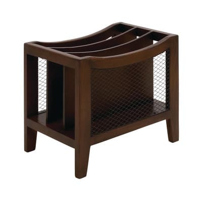 Brown Wood Traditional Magazine Rack Holder | Michaels