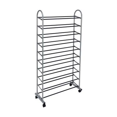 Simplify Gray 10-Tier Mobile Shoe Rack | Michaels