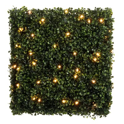 20" Pre-Lit LED Boxwood Cube Stand | Michaels