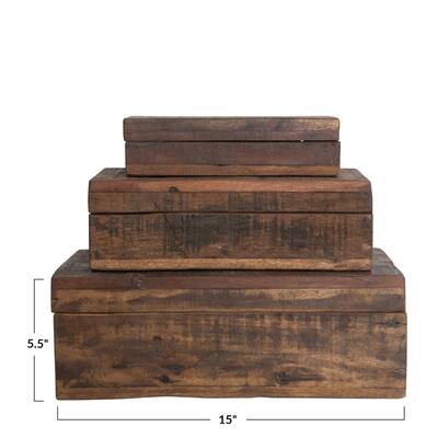 Hello Honey® Natural Reclaimed Vintage Wood Box Set | Michaels