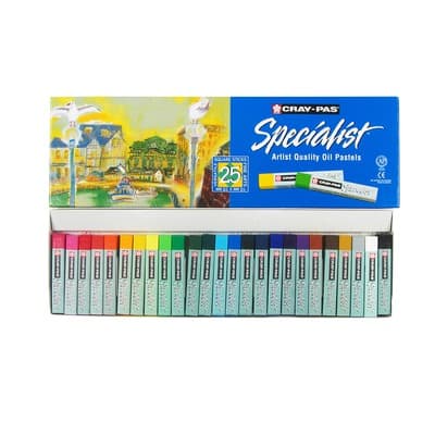 Sakura® Cray-Pas® Specialist™ 25 Colour Artist Quality Oil Pastels ...