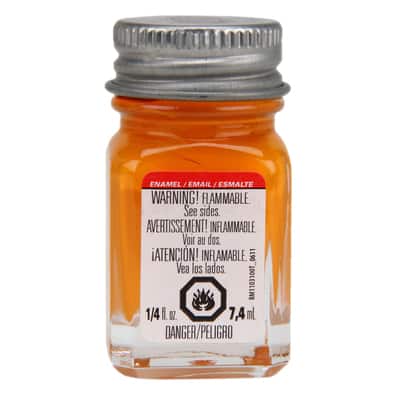 Testors® Gloss Enamel Paint, Size: 1/4 fl oz, Color: Tangerine | Michaels