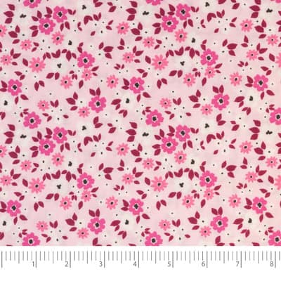 SINGER® Pink Floral Cotton Fabric | Michaels