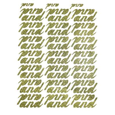 JAM Paper And Gold Standard Script Stickers | Michaels