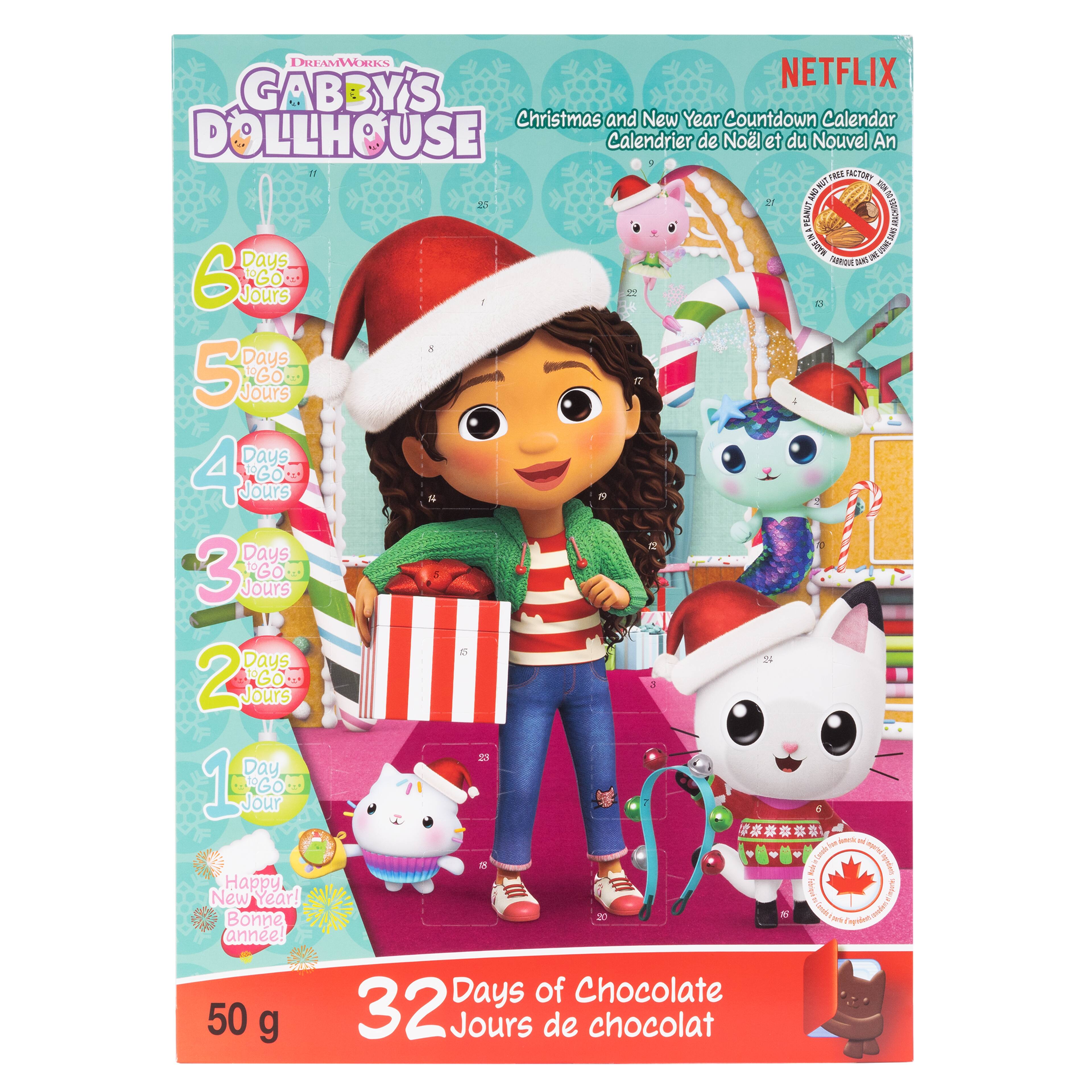 Gabby's Dollhouse 32 Days of Chocolate Christmas & New Year Countdown ...