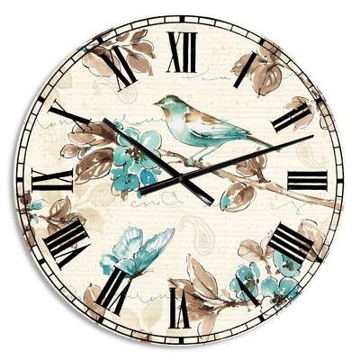Designart 'Beige Bird Wings Traditional Wall Clock | Michaels